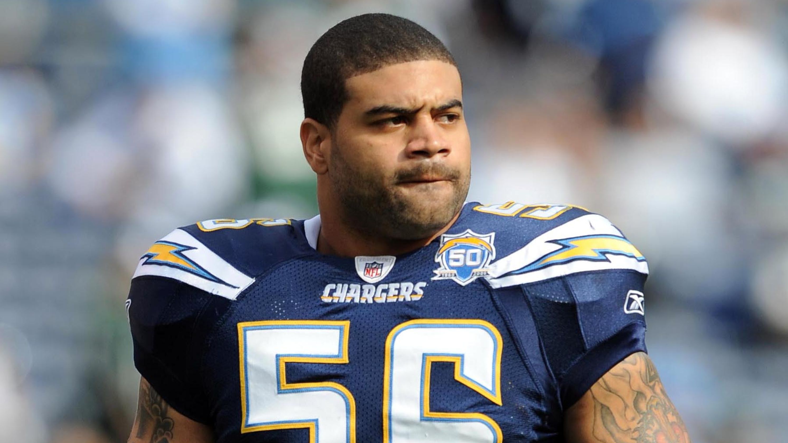 Former Patriots Nemesis and PED Enthusiast Shawne “Lights Out” Merriman ...